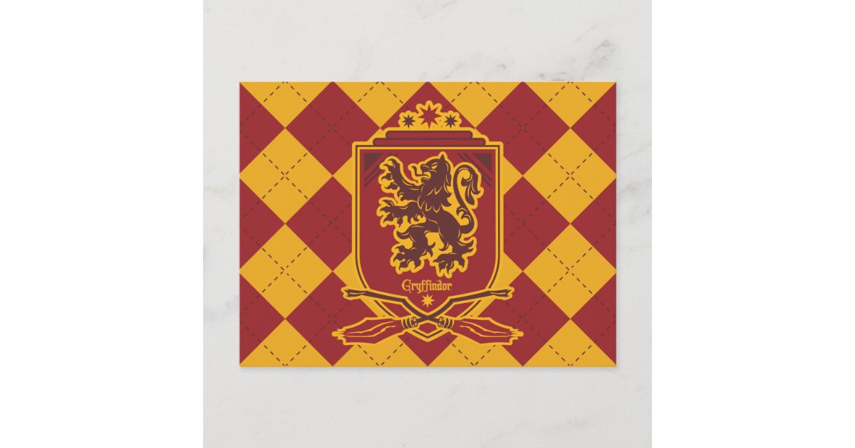 Harry Potter | Gryffindor QUIDDITCH™ Crest Postcard | Zazzle