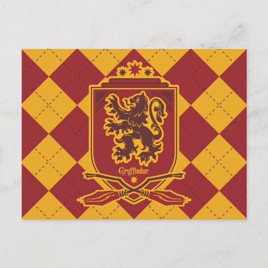 Harry Potter| Gryffindor QUIDDITCH™ Crest Postcard | Zazzle.com