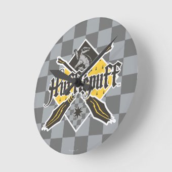 Harry Potter | Gryffindor QUIDDITCH™ Crest Round Clock | Zazzle