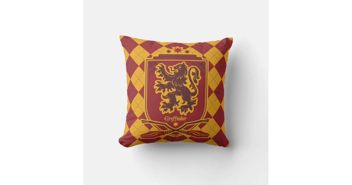 Harry Potter | Gryffindor QUIDDITCH™ Crest Throw Pillow | Zazzle