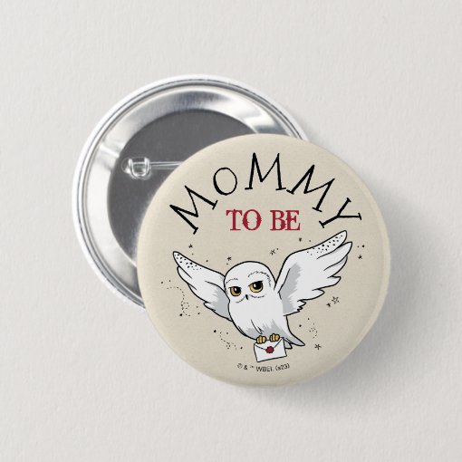 Harry Potter | Hedwig Baby Shower Mommy To Be Button | Zazzle