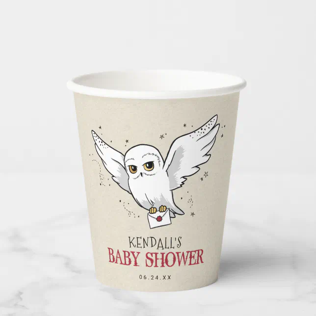 Harry Potter | Hedwig Baby Shower Paper Cups | Zazzle