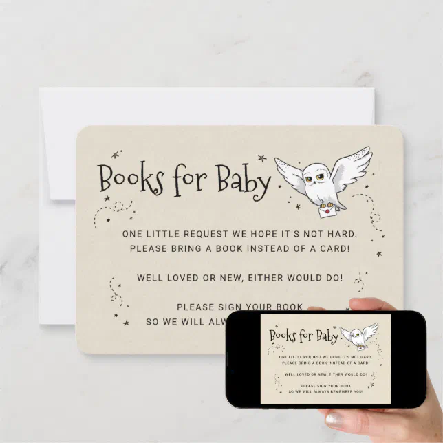 Harry Potter | Hedwig - Books for Baby Invitation | Zazzle
