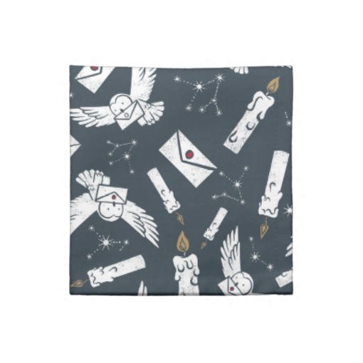 HARRY POTTER™ Hedwig Delivering Letters Pattern Cloth Napkin | Zazzle