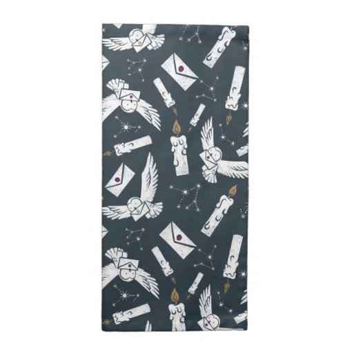 HARRY POTTER™ Hedwig Delivering Letters Pattern Cloth Napkin | Zazzle