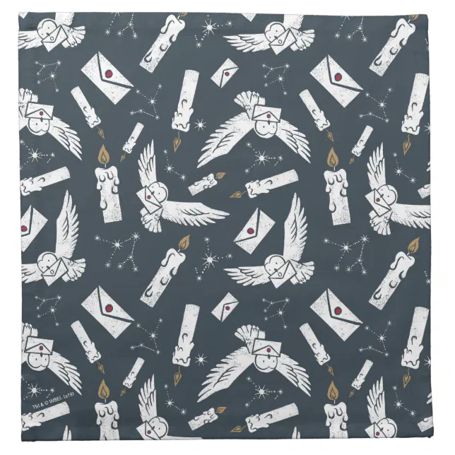 HARRY POTTER™ Hedwig Delivering Letters Pattern Cloth Napkin | Zazzle