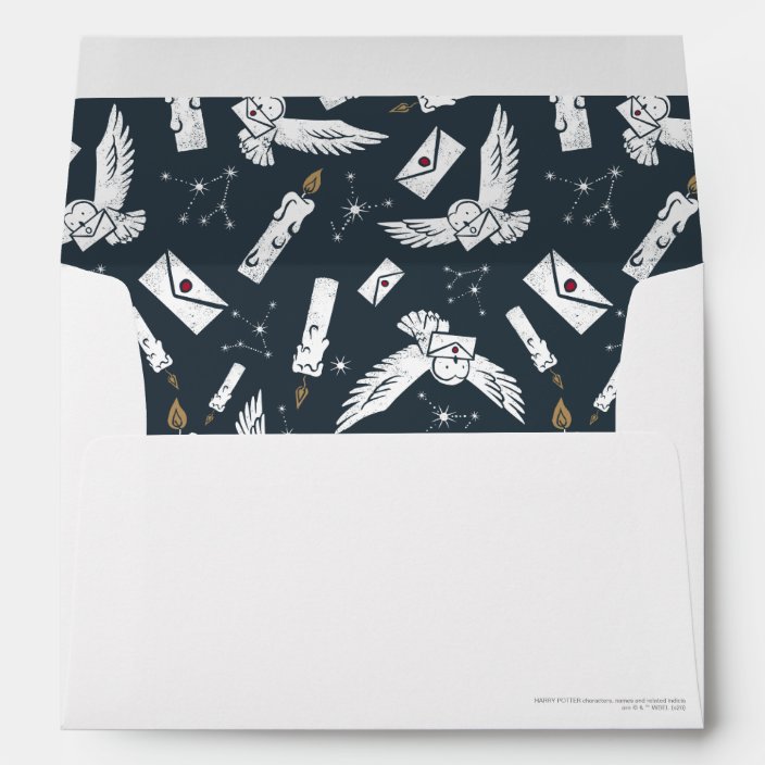 HARRY POTTER™ Hedwig Delivering Letters Pattern Envelope | Zazzle.com