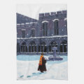 HARRY POTTER™ & Hedwig in HOGWARTS™ Courtyard Kitchen Towel | Zazzle
