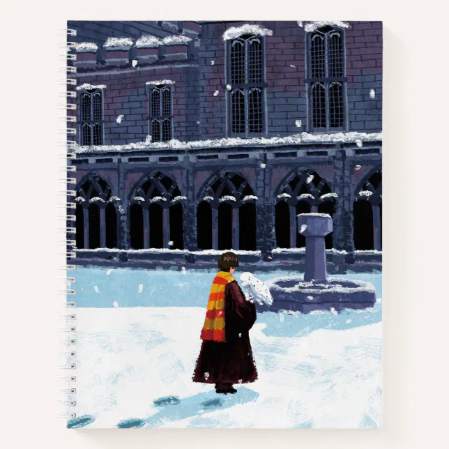 HARRY POTTER™ & Hedwig in HOGWARTS™ Courtyard Notebook | Zazzle
