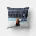 HARRY POTTER™ & Hedwig in HOGWARTS™ Courtyard Throw Pillow | Zazzle