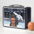 HARRY POTTER™ & Hedwig in the Snow Metal Lunch Box | Zazzle