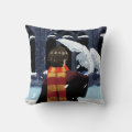 HARRY POTTER™ & Hedwig in the Snow Throw Pillow | Zazzle