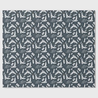 HARRY POTTER™ Hedwig Letters Pattern - Custom Wrapping Paper | Zazzle