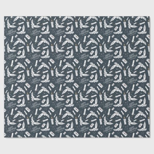 HARRY POTTER™ Hedwig Letters Pattern - Custom Wrapping Paper | Zazzle