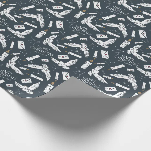 HARRY POTTER™ Hedwig Letters Pattern - Custom Wrapping Paper | Zazzle
