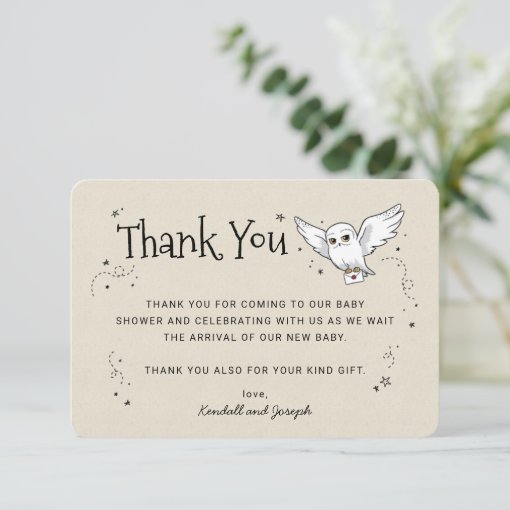 Harry Potter | Hedwig - Thank You Invitation | Zazzle