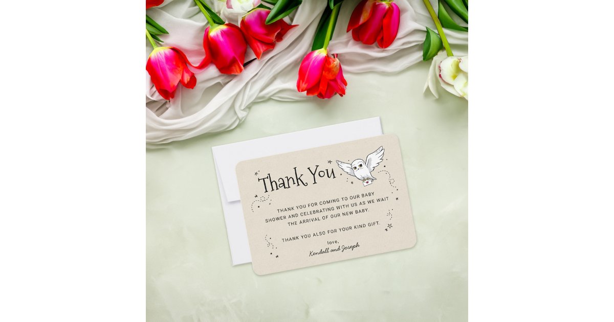 Harry Potter | Hedwig - Thank You Invitation | Zazzle