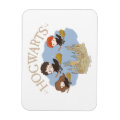 HARRY POTTER™, Hermione, & Ron Fly Over HOGWARTS™ Magnet | Zazzle