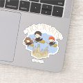 HARRY POTTER™, Hermione, & Ron Fly Over HOGWARTS™ Sticker | Zazzle