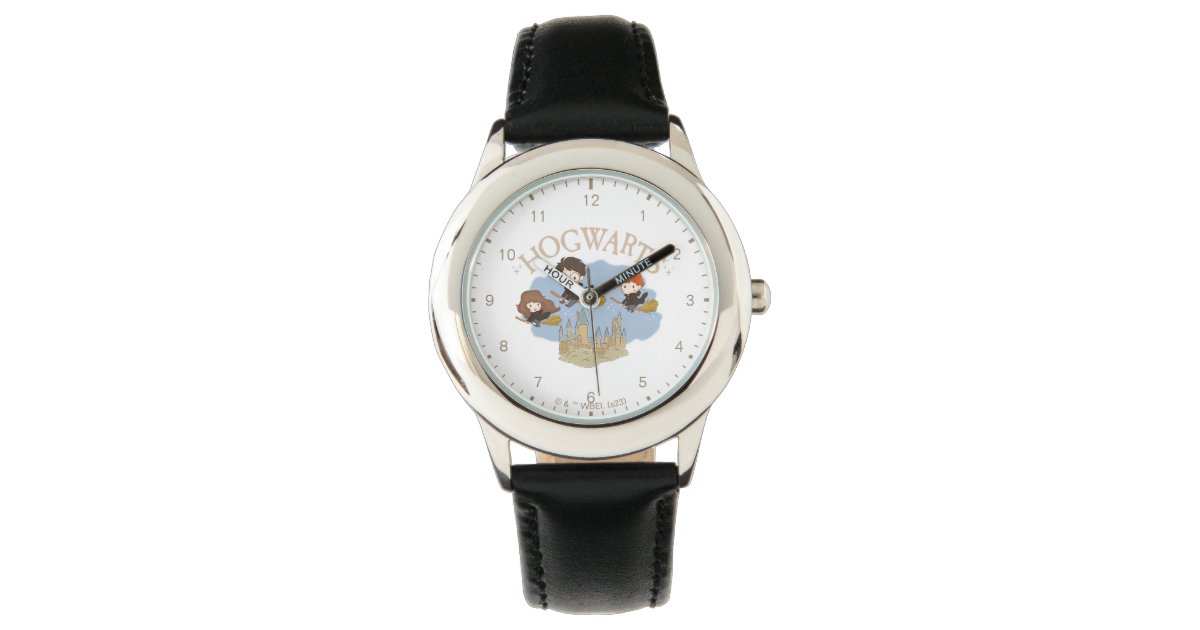 HARRY POTTER™, Hermione, & Ron Fly Over HOGWARTS™ Watch | Zazzle