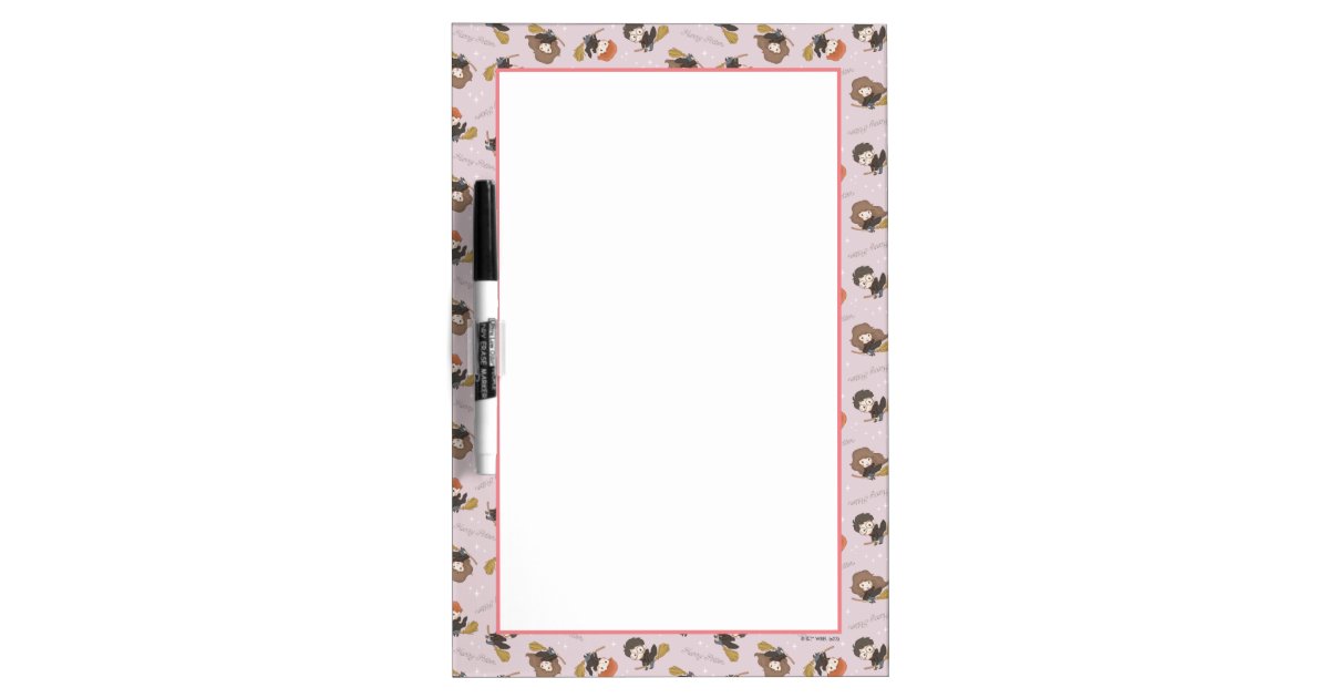 HARRY POTTER™, Hermione, & Ron Flying Pattern Dry Erase Board | Zazzle