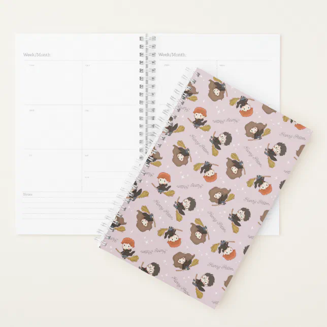HARRY POTTER™, Hermione, & Ron Flying Pattern Planner | Zazzle