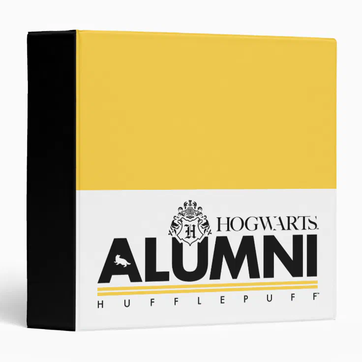 Harry Potter | HOGWARTS™ Alumni HUFFLEPUFF™ 3 Ring Binder | Zazzle