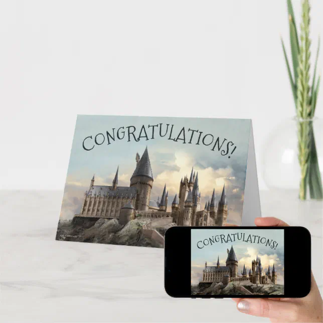 Harry Potter Hogwarts Castle Congratulations Card | Zazzle