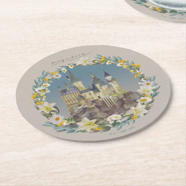 HARRY POTTER™ | HOGWARTS™ CASTLE ROUND PAPER COASTER | Zazzle