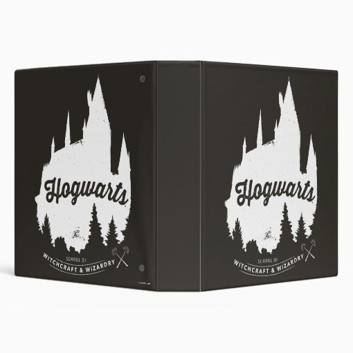 Harry Potter | HOGWARTS™ Castle Typography 3 Ring Binder | Zazzle
