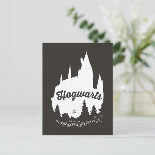 Harry Potter | HOGWARTS™ Castle Typography Postcard | Zazzle