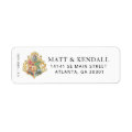 Harry Potter Hogwarts Crest Birthday Label | Zazzle