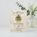 Harry Potter Hogwarts Crest Birthday Postcard | Zazzle