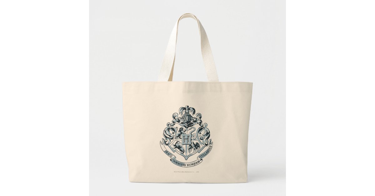 Harry Potter | Hogwarts Crest - Blue Large Tote Bag | Zazzle