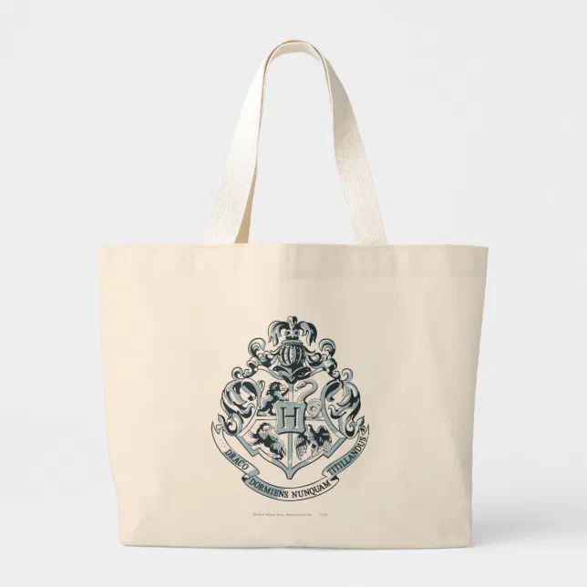 Harry Potter | Hogwarts Crest - Blue Large Tote Bag | Zazzle