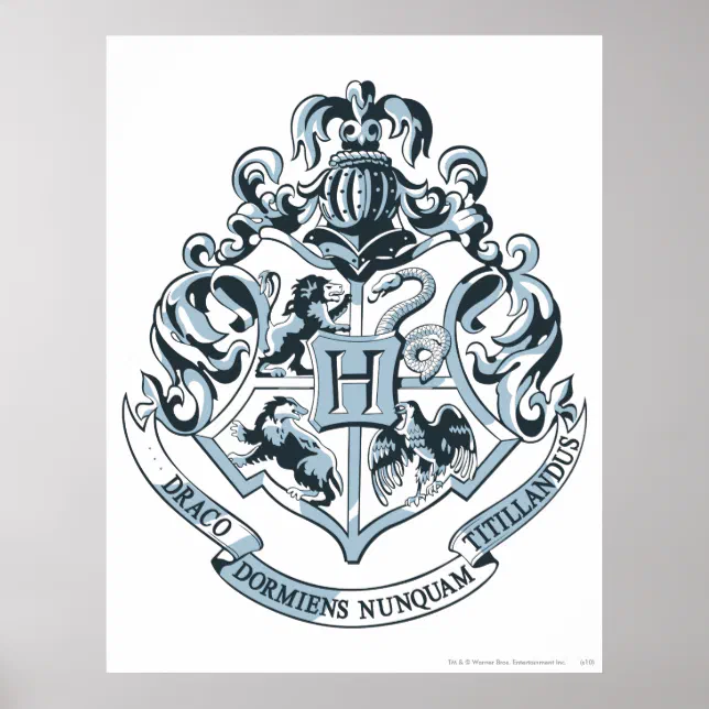 Harry Potter | Hogwarts Crest - Blue Poster | Zazzle