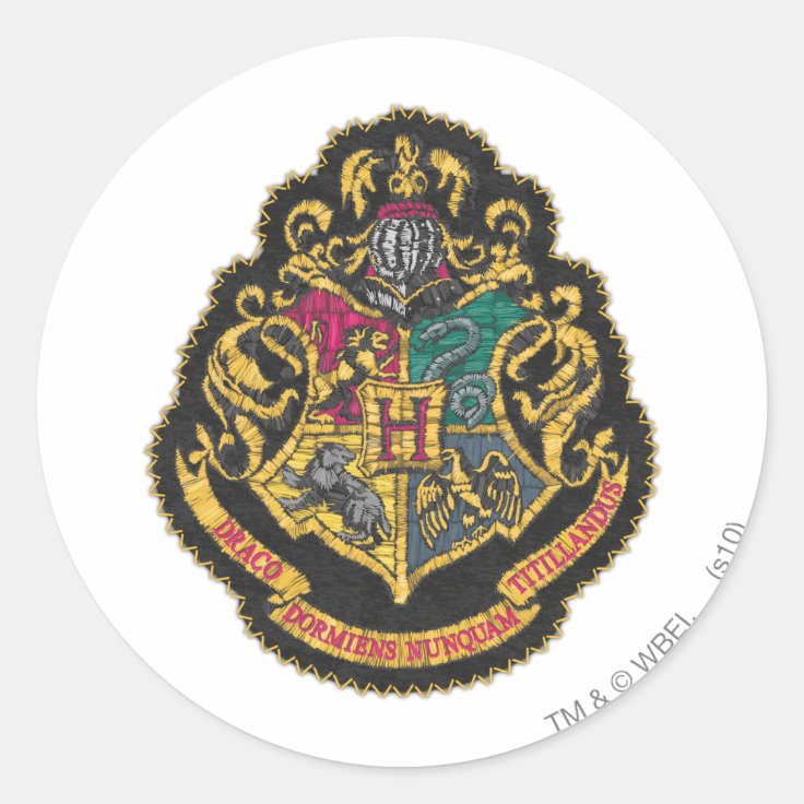 Harry Potter | Hogwarts Crest Classic Round Sticker | Zazzle