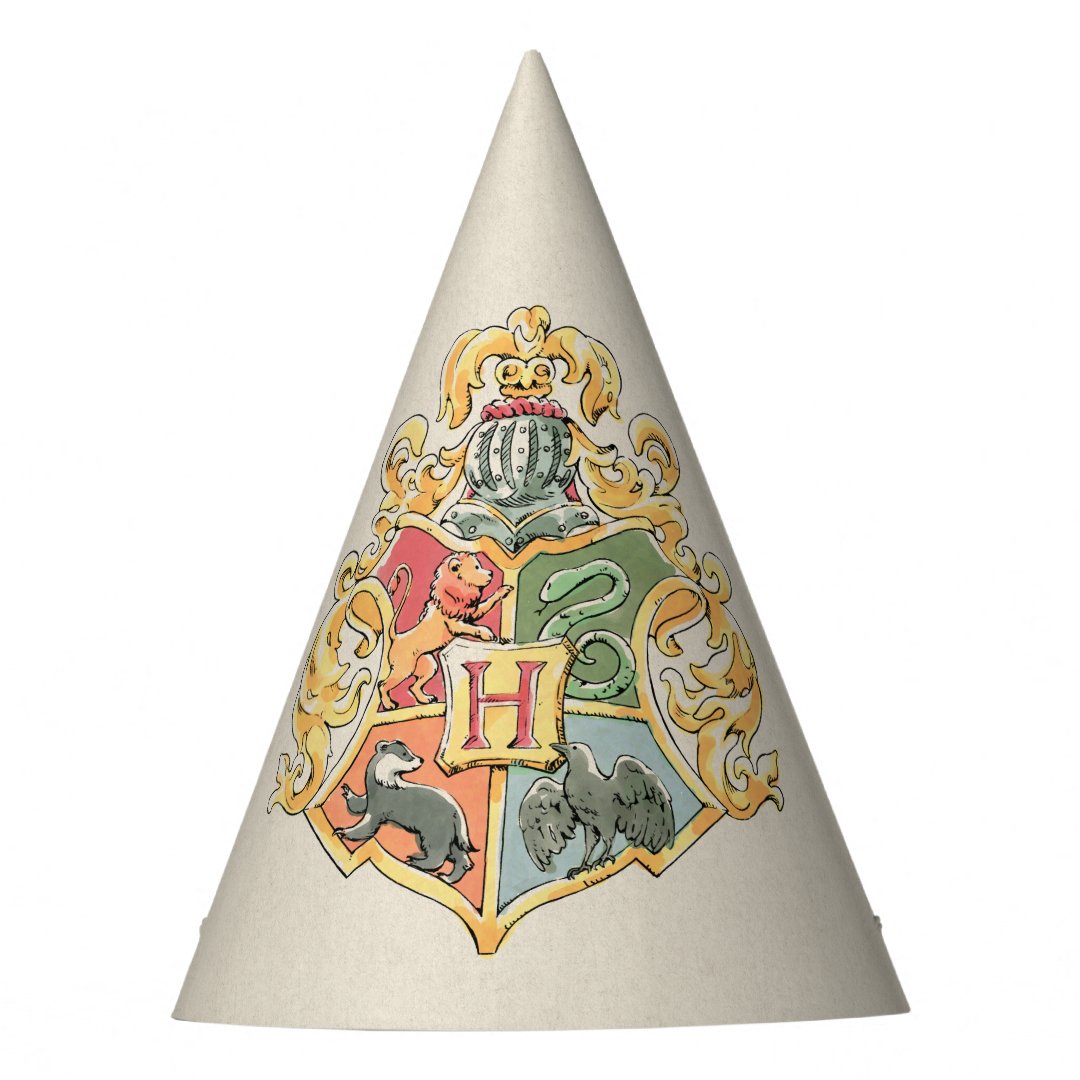 Harry Potter Hogwarts Crest First Birthday Party Hat | Zazzle