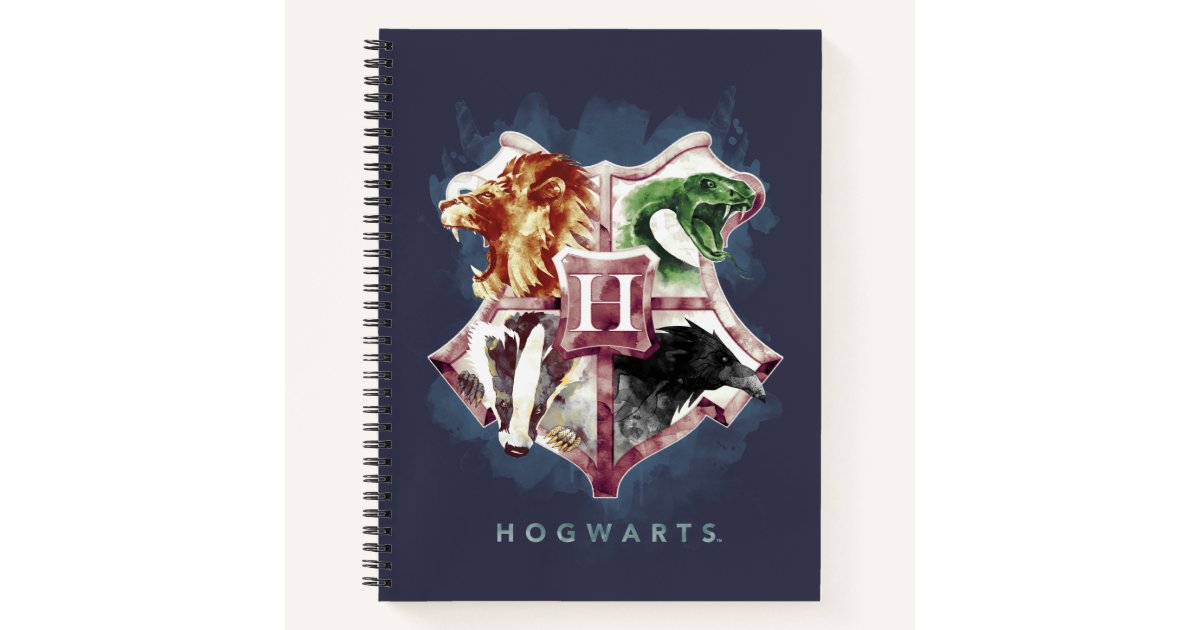 Harry Potter | HOGWARTS™ Crest Watercolor Notebook | Zazzle