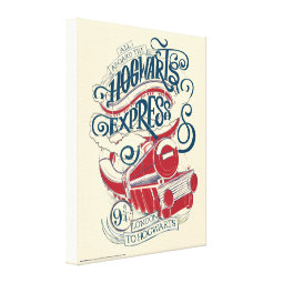 Harry Potter | Hogwarts Express Typography Canvas Print | Zazzle