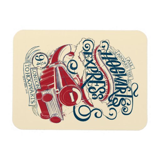 Harry Potter | Hogwarts Express Typography Magnet | Zazzle