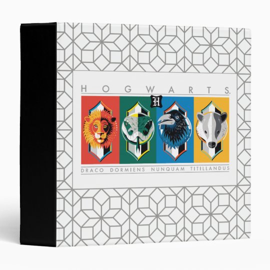Harry Potter | HOGWARTS™ House Sigils 3 Ring Binder | Zazzle.com