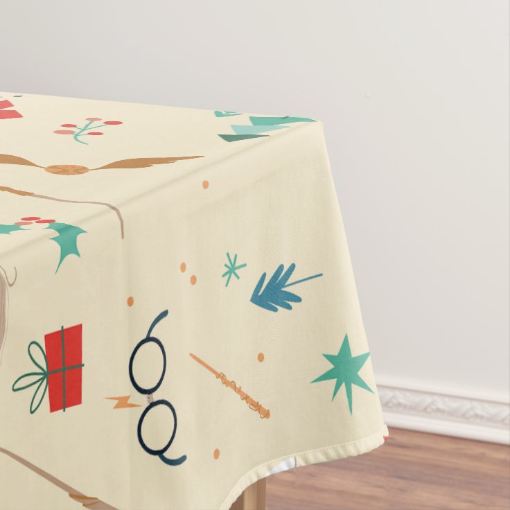 Harry Potter | Holiday Icon Pattern Tablecloth | Zazzle