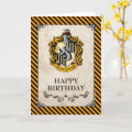 Harry Potter | Hufflepuff Happy Birthday Card | Zazzle