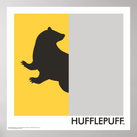 Harry Potter | Hufflepuff House Pride Graphic Poster | Zazzle.com