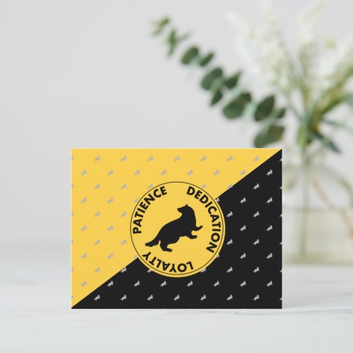 Harry Potter | HUFFLEPUFF™ House Traits Graphic Postcard | Zazzle