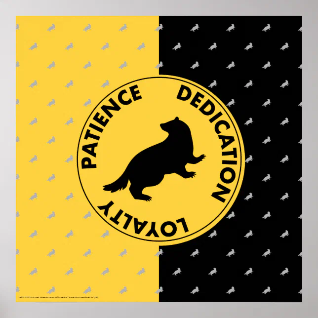 Harry Potter | HUFFLEPUFF™ House Traits Graphic Poster | Zazzle