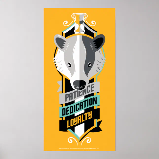 Harry Potter | HUFFLEPUFF™ House Traits Sigil Poster | Zazzle