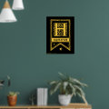 Harry Potter | Hufflepuff Monogram Banner Poster | Zazzle