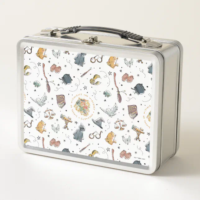HARRY POTTER™ Icons Pattern Metal Lunch Box | Zazzle